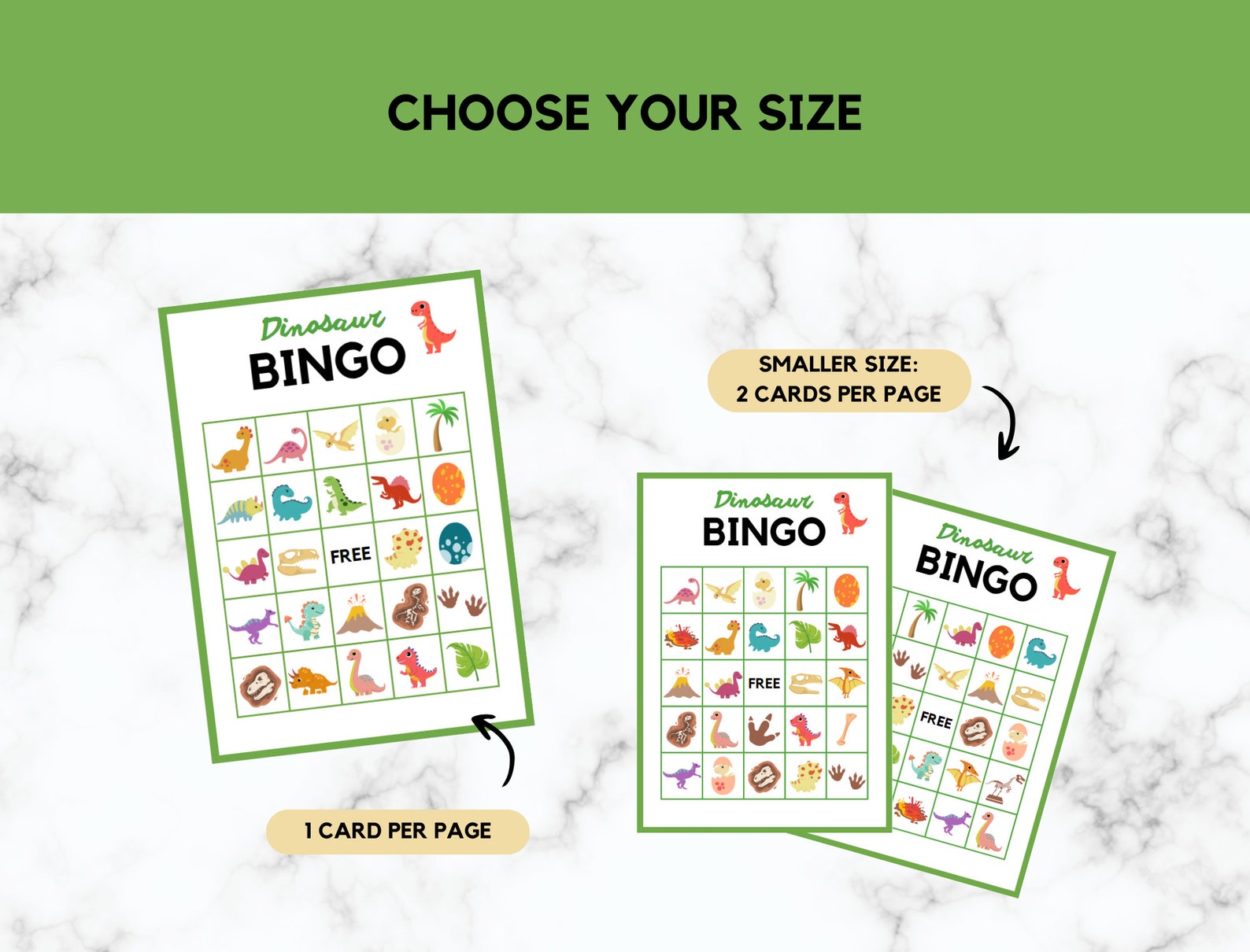 Dinosaur Bingo - 30 Dinosaur Bingo Cards - Dinosaur Party Game ...
