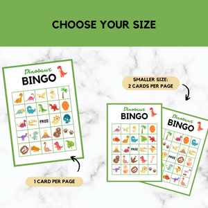 Dinosaur Bingo - 30 Dinosaur Bingo Cards - Dinosaur Party Game ...