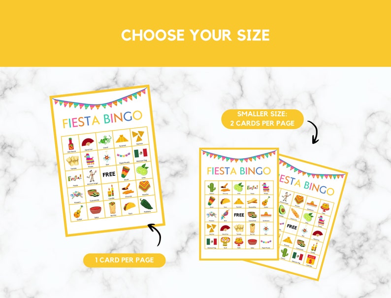 Fiesta Bingo Fiesta Activity for Kids 30 Fiesta Bingo Cards Fiesta Game ...