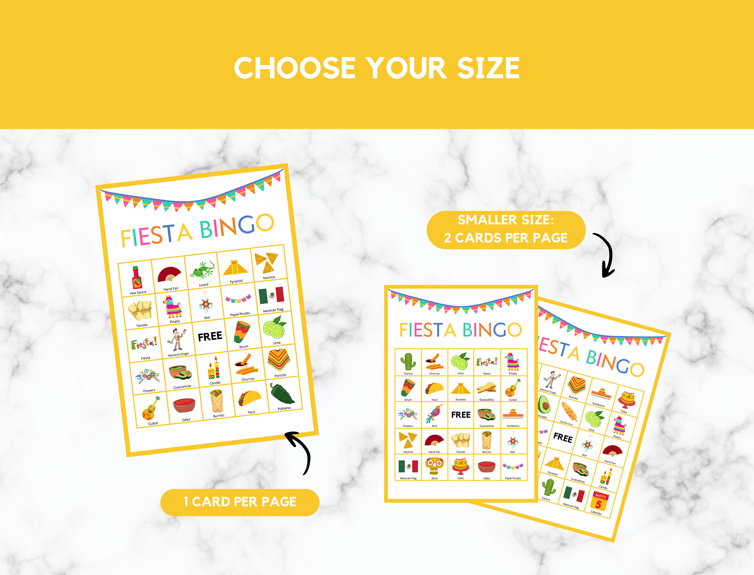 Fiesta Bingo Fiesta Activity for Kids 30 Fiesta Bingo Cards Fiesta Game ...