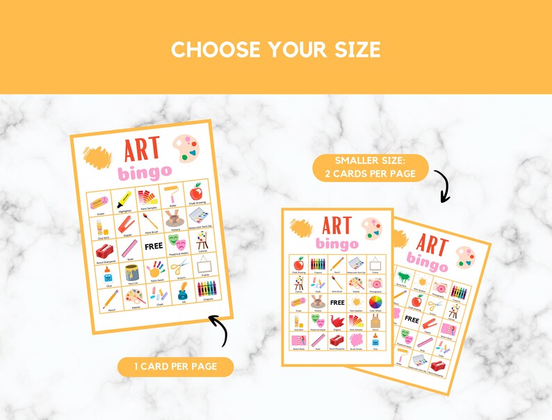 Art Bingo - Art Activity- 30 Art Bingo Cards - Art Party Game - - Art ...