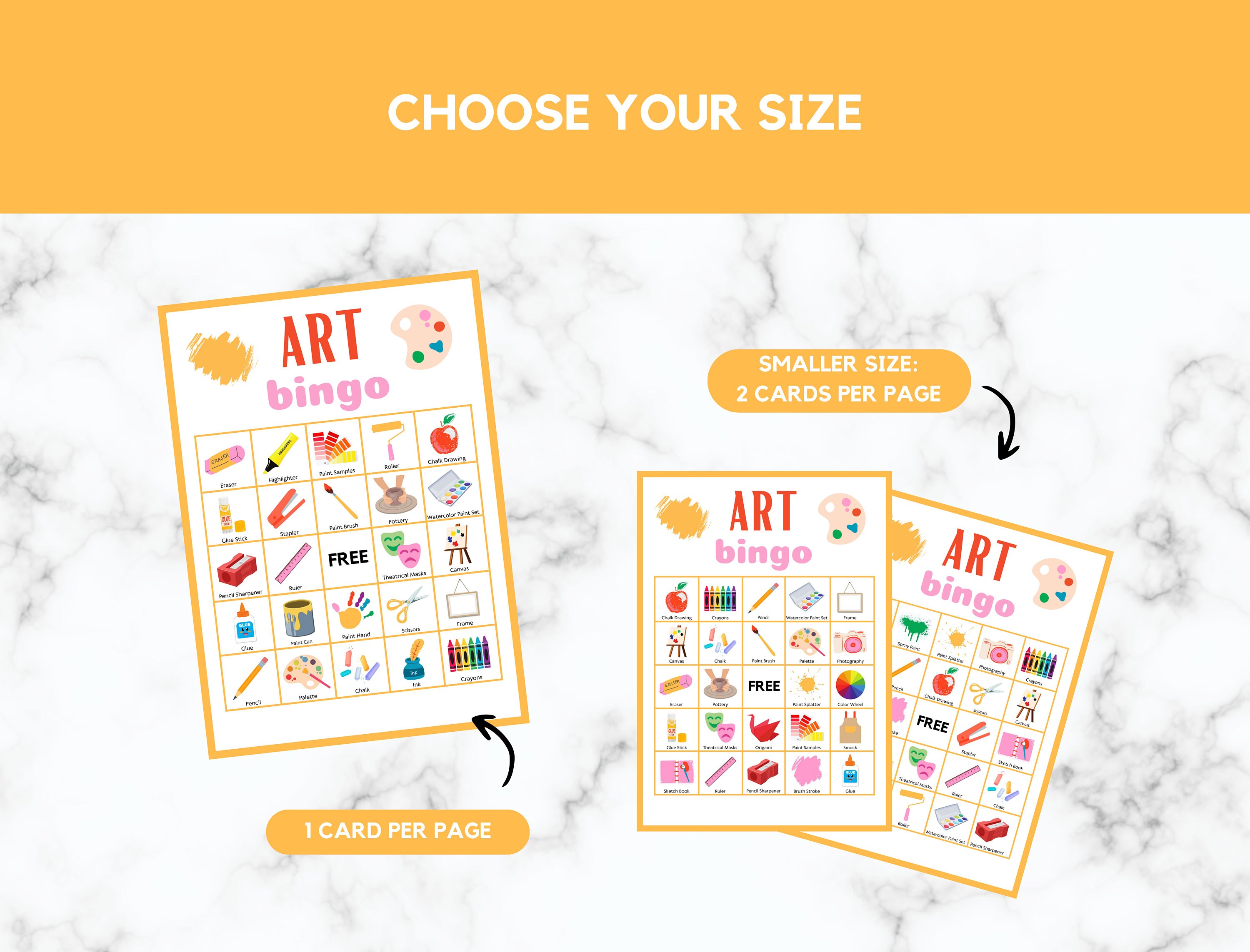Art Bingo - Art Activity- 30 Art Bingo Cards - Art Party Game - - Art ...