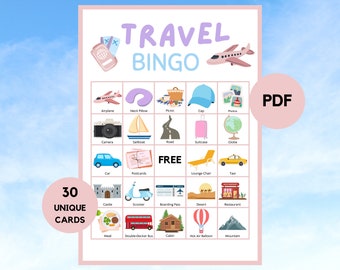 Spain Bingo - Travel Bingo - 30 Spain Bingo Cards - Spain Party Game ...