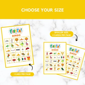 Fiesta Bingo - Fiesta Activity for Kids - 30 Fiesta Bingo Cards ...