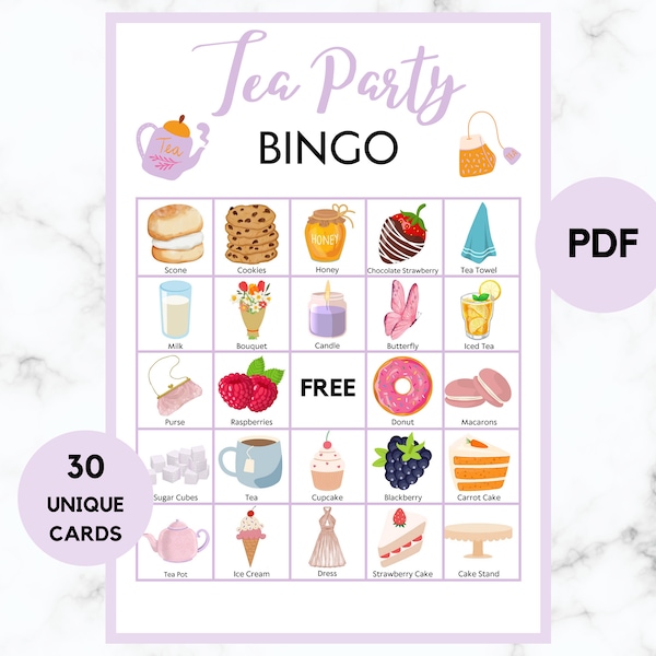 High Tea Card - Etsy