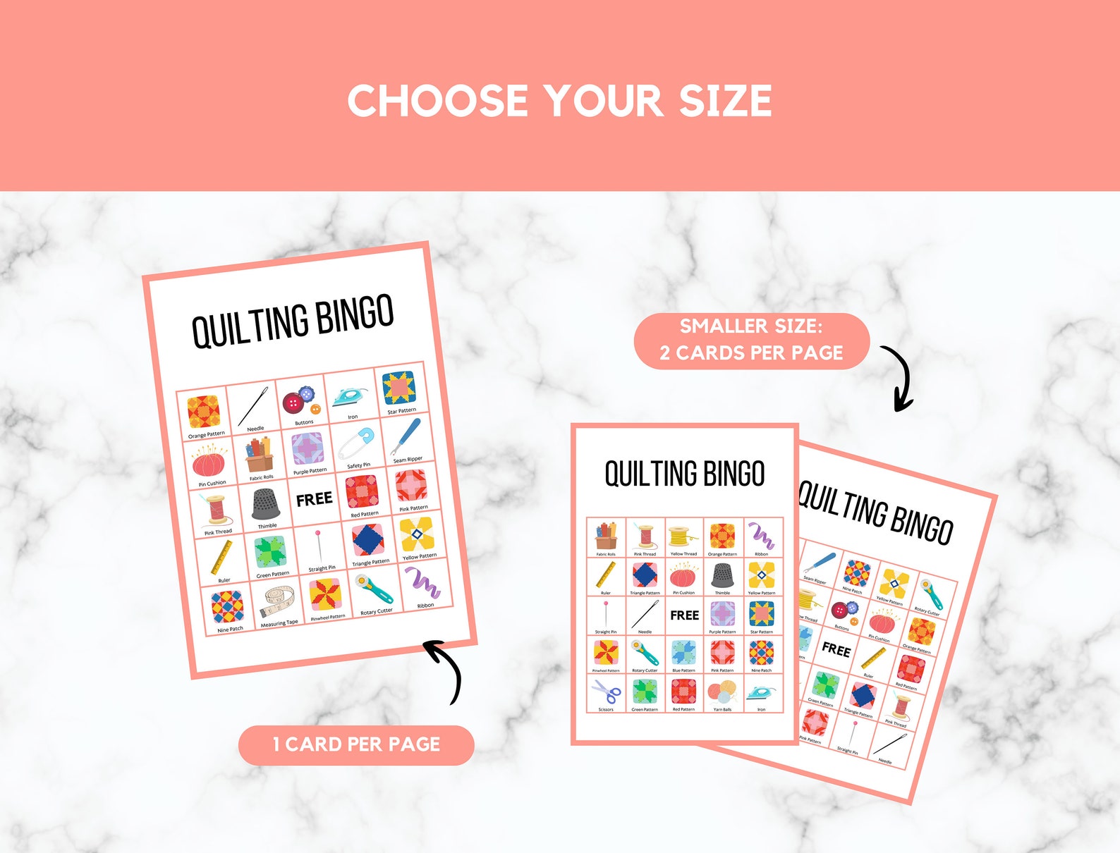 Quilt Bingo - 30 Quilt Bingo Cards - Quilt Game - Quilt Activity ...