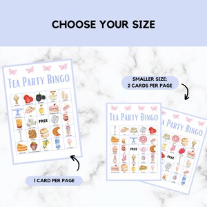 Tea Party Bingo High Tea Bingo 30 Tea Party Bingo Cards Tea Party Game ...