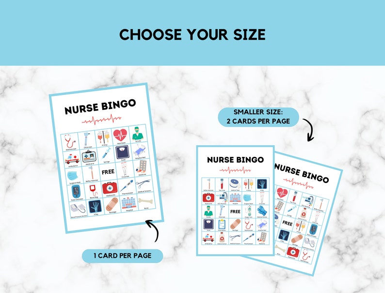 Nurse Bingo - Doctor Bingo - 30 Nurse Bingo Cards - Medical Bingo ...