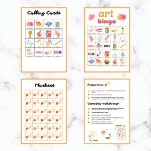 Art Bingo - Art Activity- 30 Art Bingo Cards - Art Party Game - - Art ...