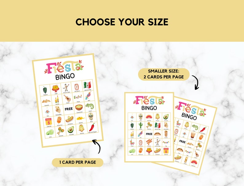 Fiesta Bingo Fiesta Activity for Kids 30 Fiesta Bingo Cards Fiesta Game ...