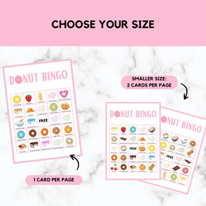 Donut Bingo - Donut Party Activity- 30 Donut Bingo Cards - Donut Party ...