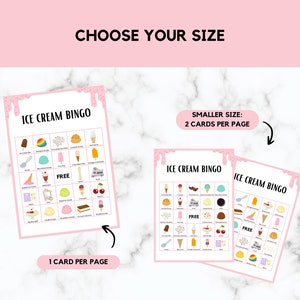 Ice Cream Bingo - Ice Cream Activity- 30 Printable Ice Cream Bingo ...