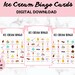 Ice Cream Bingo - Ice Cream Activity- 30 Printable Ice Cream Bingo ...