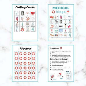 Medical Bingo Doctor Bingo 30 Medical Bingo Cards Nurse Bingo Nurse ...