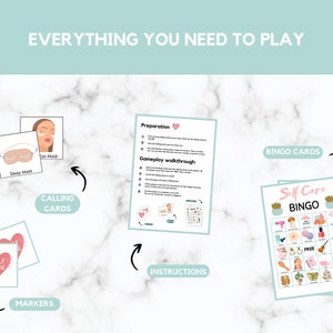 Self Care Bingo 30 Self Care Bingo Cards Self Care Birthday Printable ...