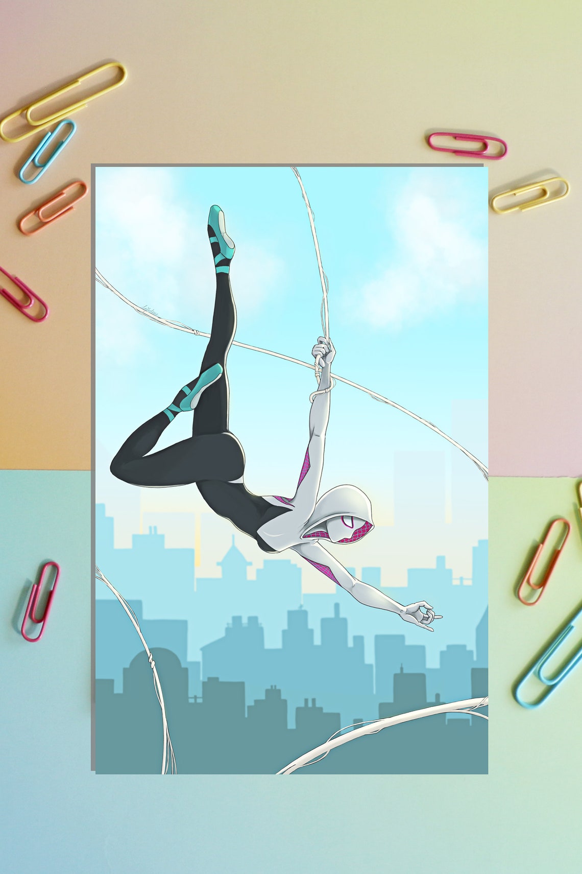 Spider Gwen 11x17 Inches Large Art Print Poster - Etsy