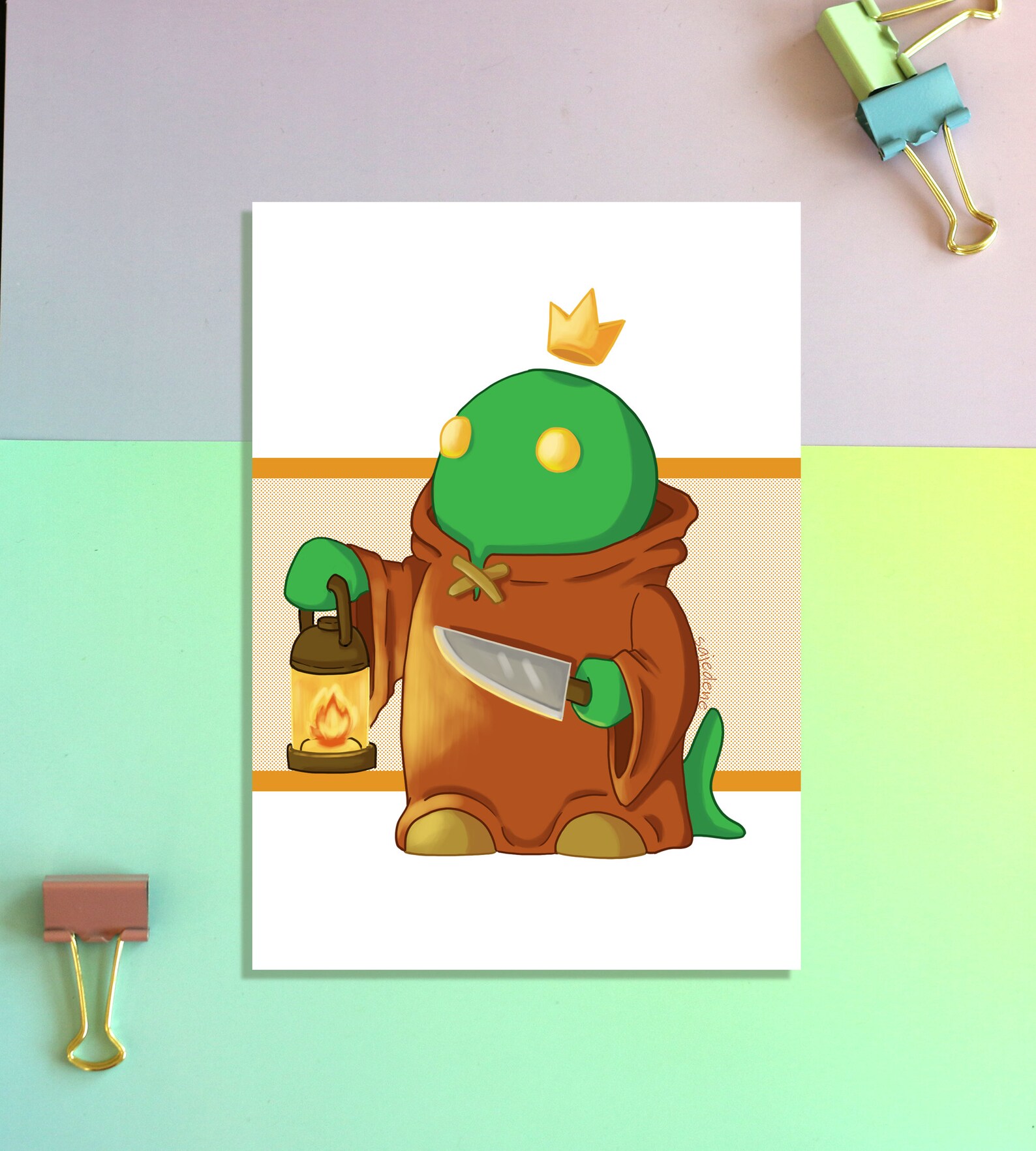 Tonberry King Final Fantasy 5x7 Inches Art Print - Etsy