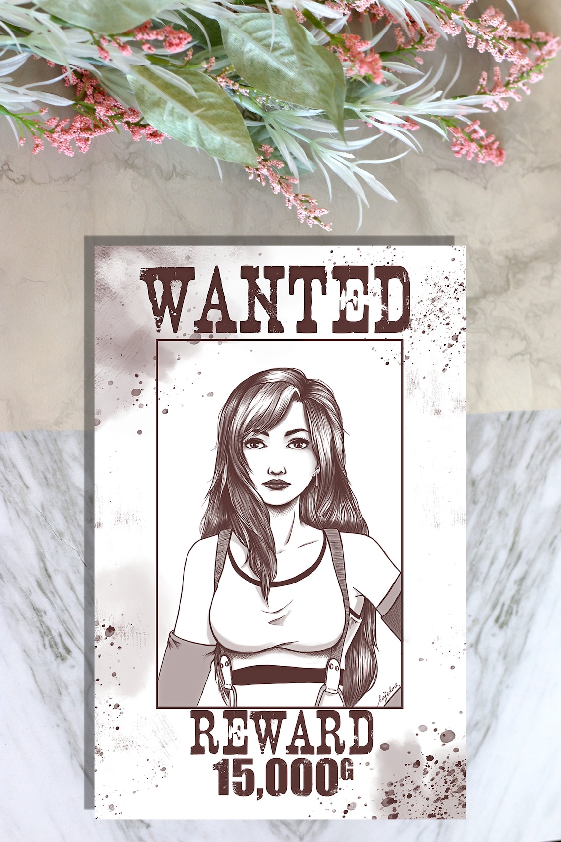 Final Fantasy 7 Wanted Posters 11x17 Inches Large Art Print : - Etsy
