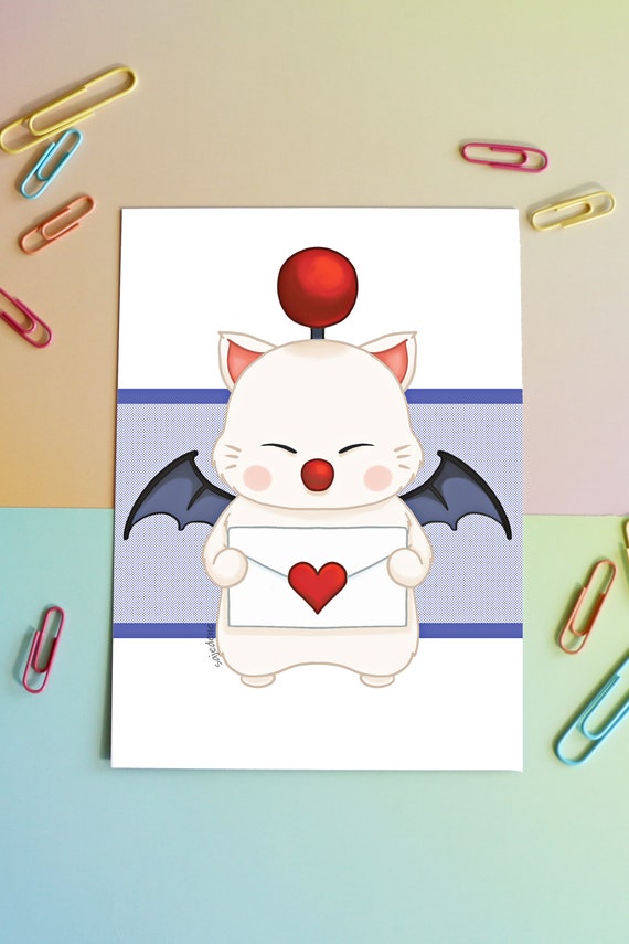 Sweet Moogle 5x7 Inches Small Art Print Poster | Etsy