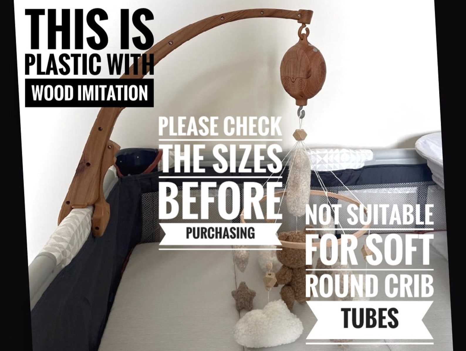 Mobile Hanger Crib Mobile Arm and Music Box Baby Mobile Halterung ...
