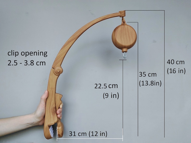 Mobile Hanger Crib Mobile Arm and Music Box Baby Mobile Halterung ...