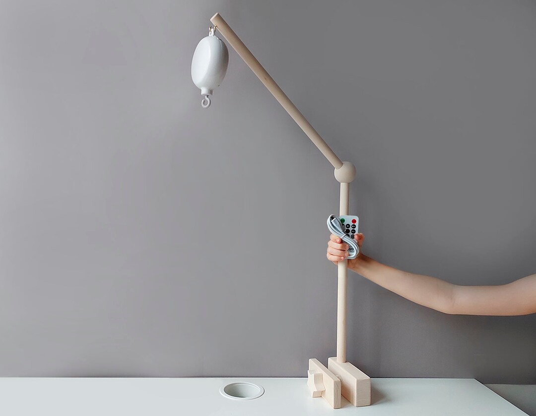 Baby Mobile Arm for Crib Wooden Mobile Holder and Music Box Nursery ...