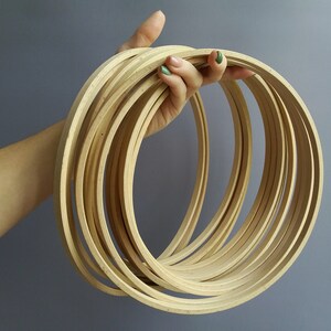 Wooden Round Hoops for Baby Crib Mobile Rings Circle Wooden Mobile ...