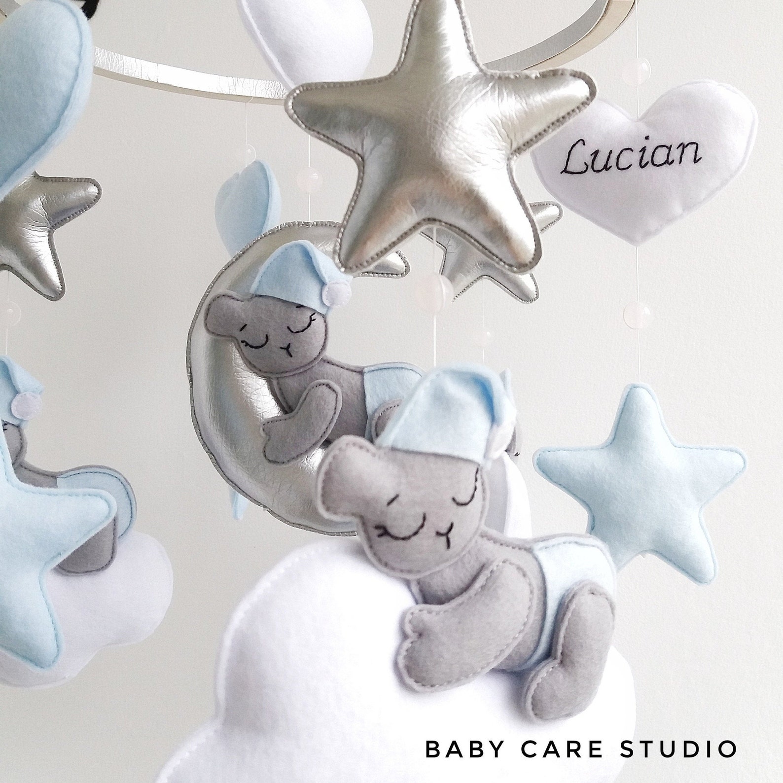 Teddy Bear Pattern Plush Pattern PDF Felt Baby Mobile Boy - Etsy