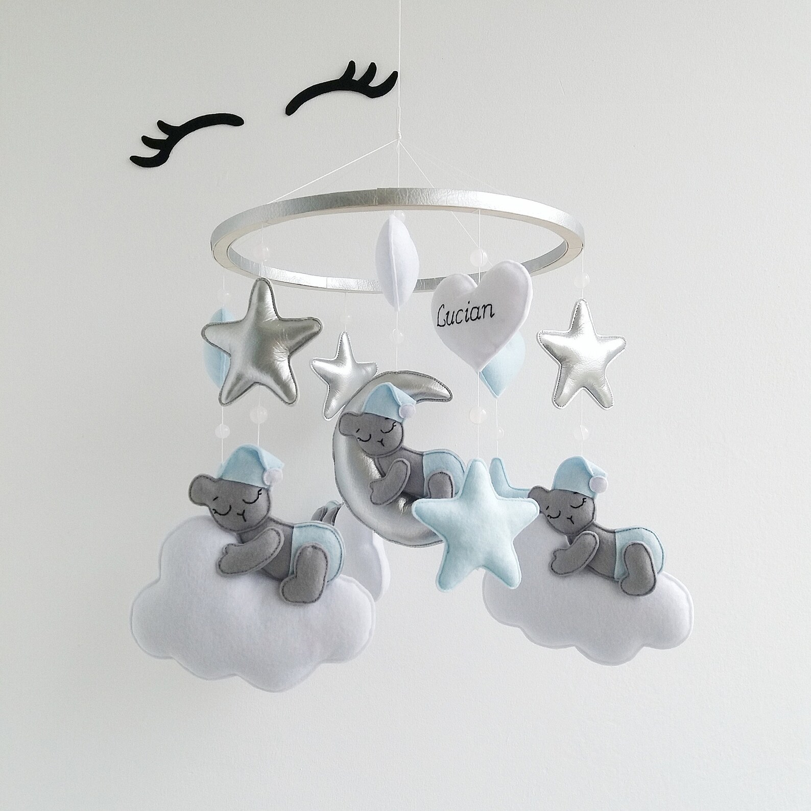 Teddy Bear Pattern Plush Pattern PDF Felt Baby Mobile Boy - Etsy