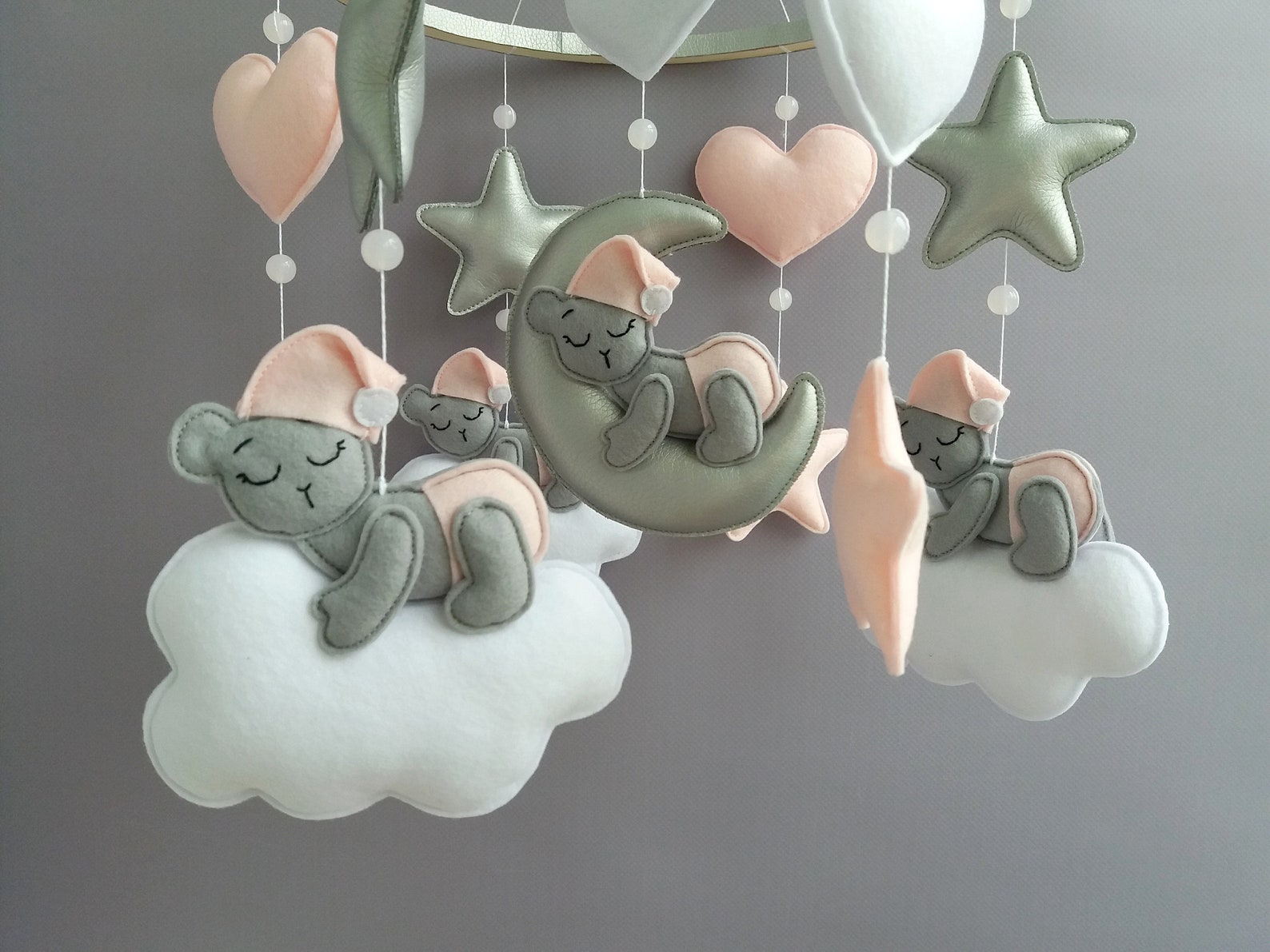 Teddy Bear Pattern Plush Pattern PDF Felt Baby Mobile Boy - Etsy