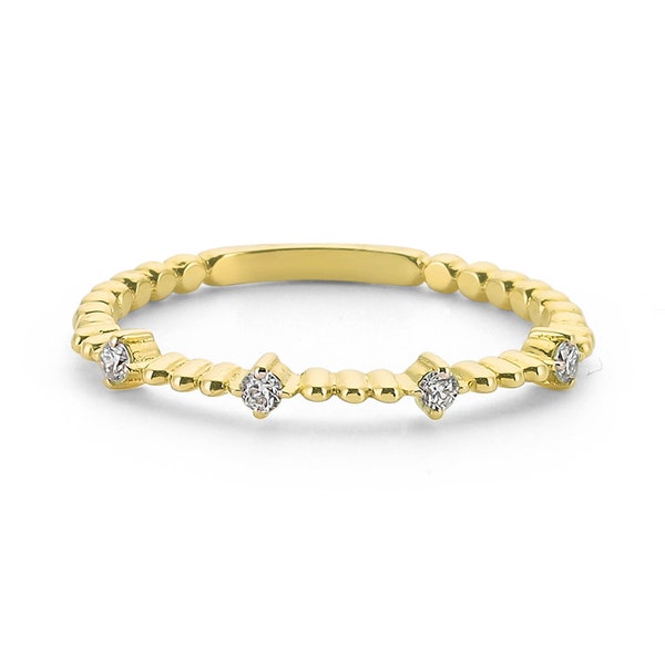 Diamond Dot Ring - Etsy