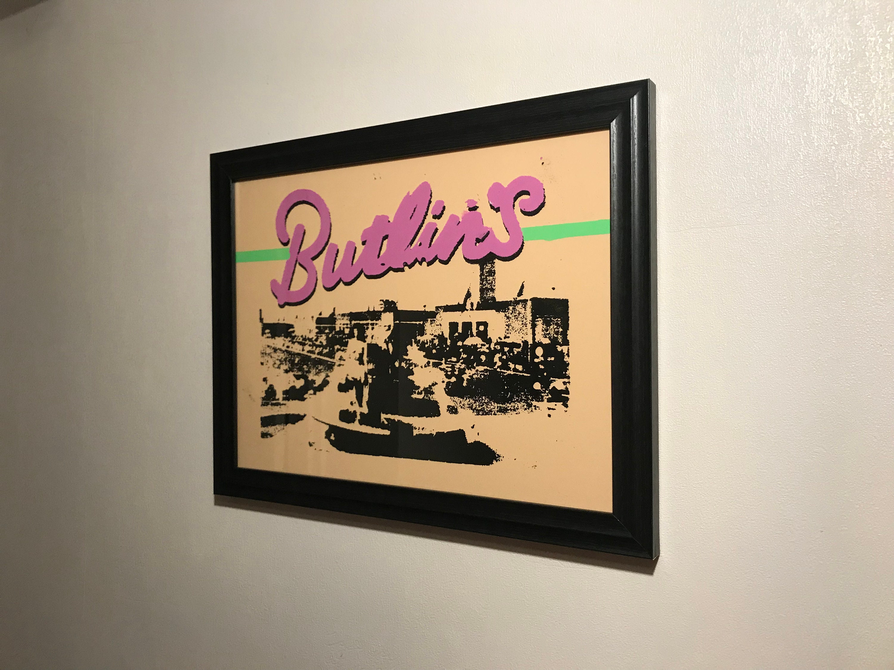 Vintage BUTLINS Ad Screen Print - Etsy