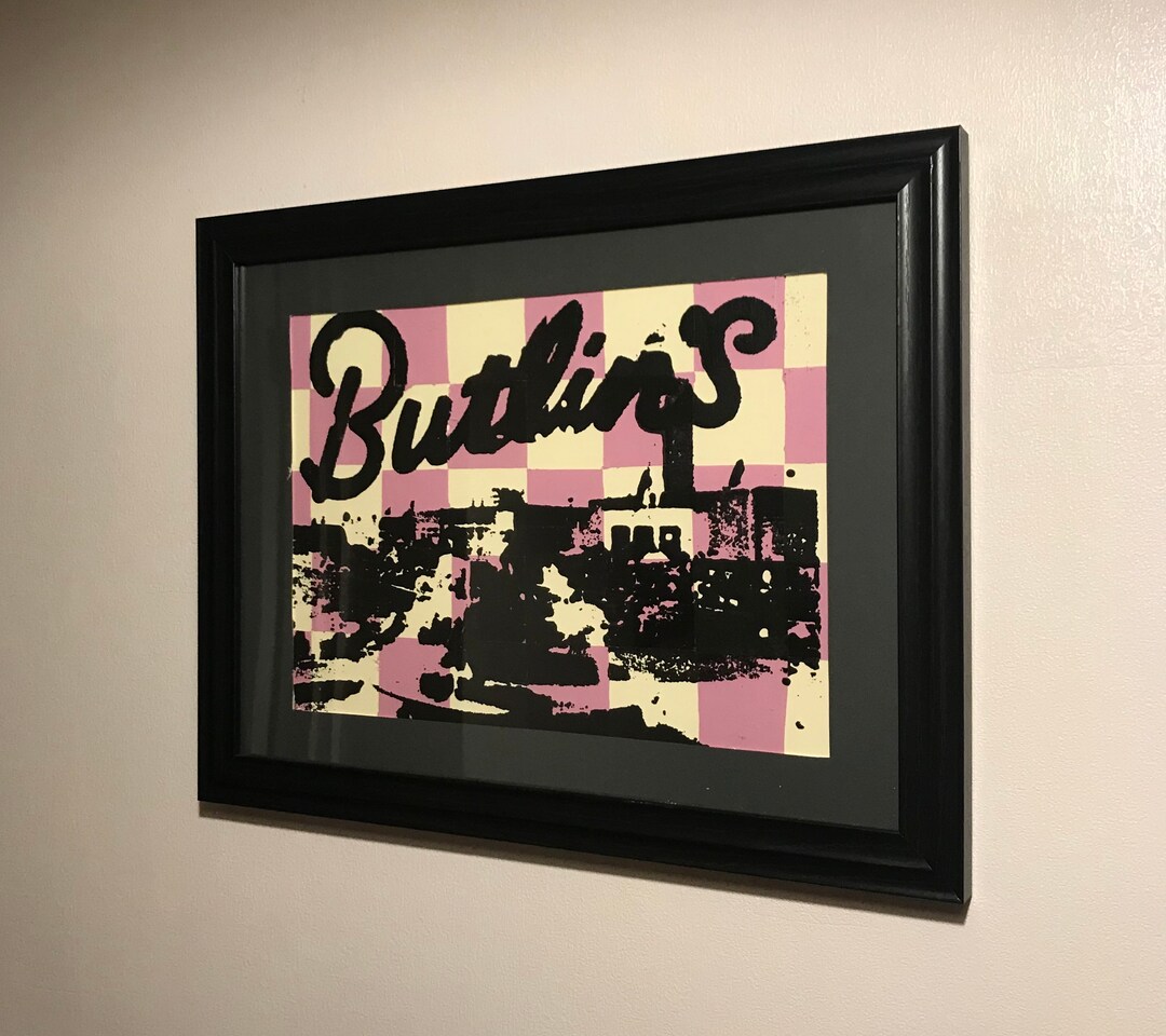 Vintage BUTLINS Ad Screen Print - Etsy