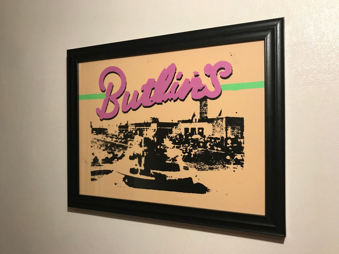 Vintage BUTLINS Ad Screen Print - Etsy