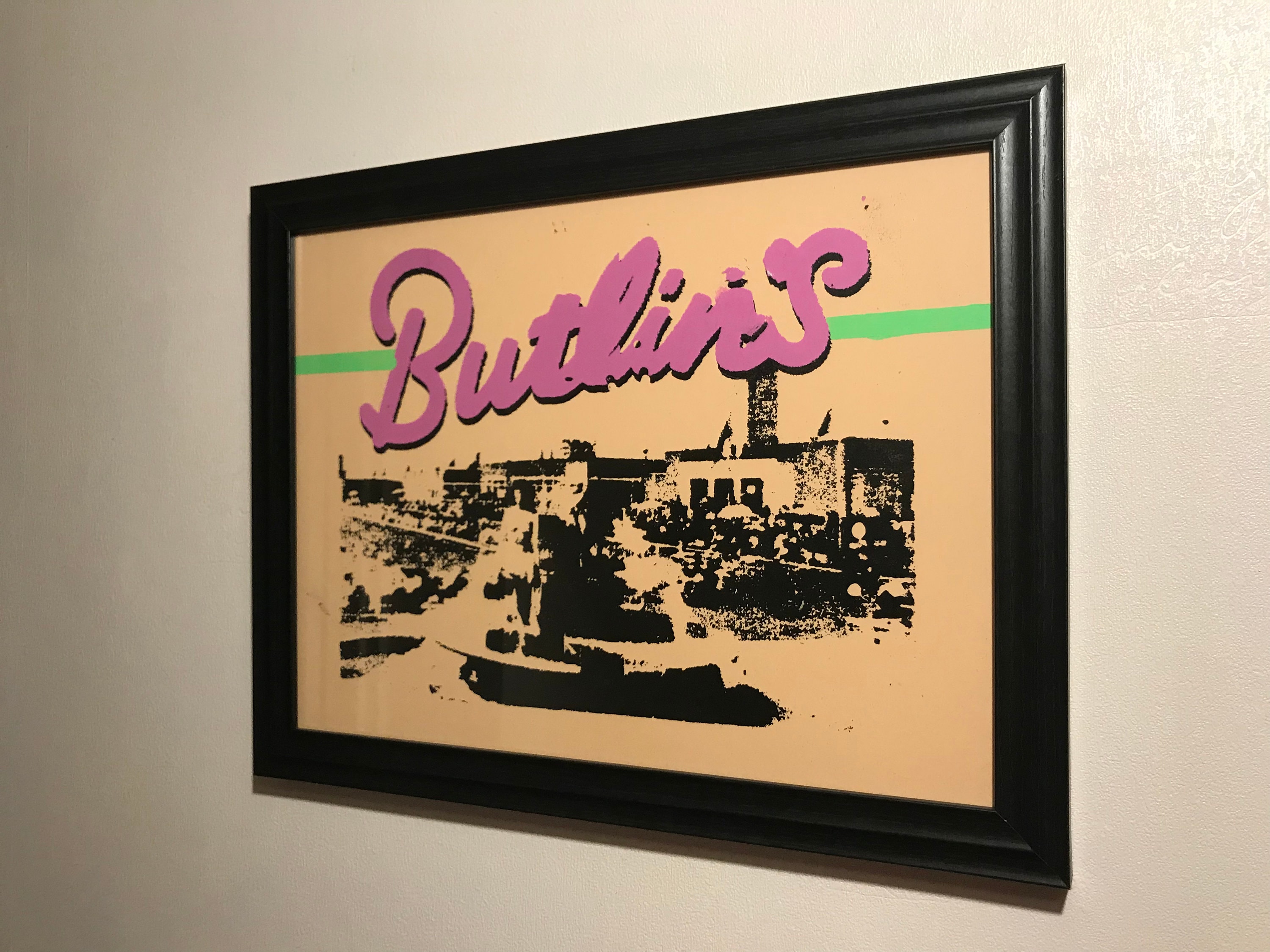 Vintage BUTLINS Ad Screen Print - Etsy