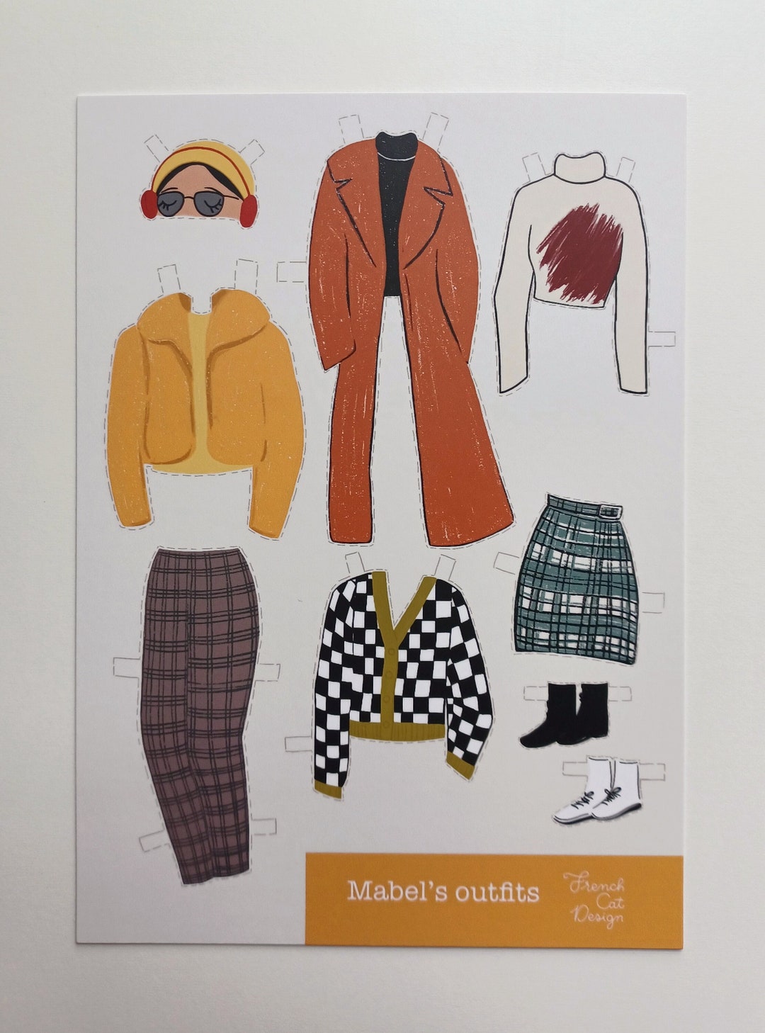 Mabel Paper Doll Mabel Mora Outfits Only Murders in the Building - Etsy