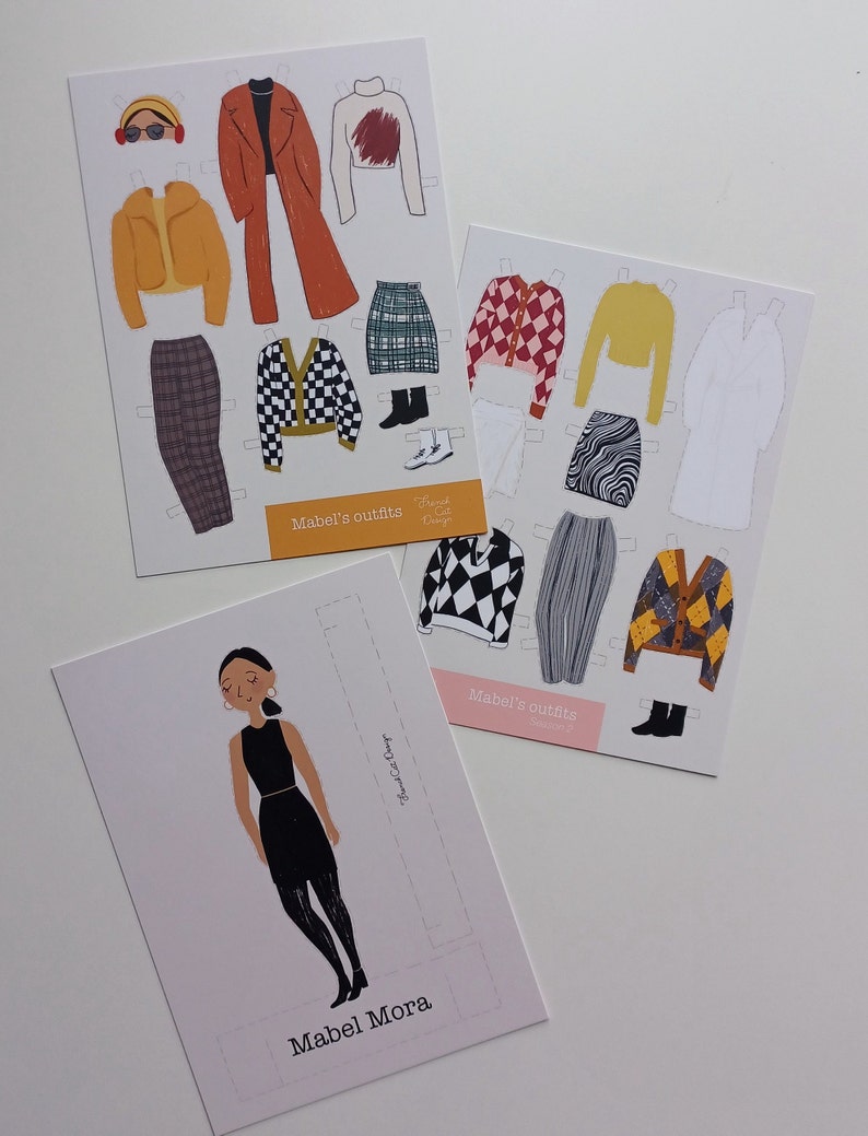Mabel Paper Doll Mabel Mora Outfits Only Murders in the Building - Etsy