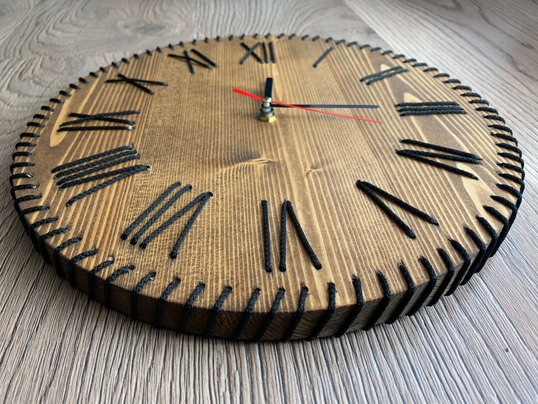 Wooden Wall Clock Wall Clock Unique Wood Wall Clock Wooden - Etsy