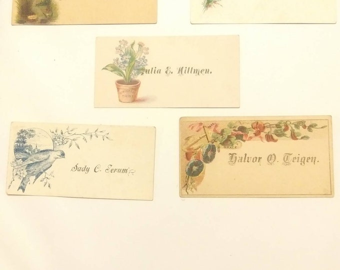 Calling Cards / Victorian Era / Set of 5 - Etsy