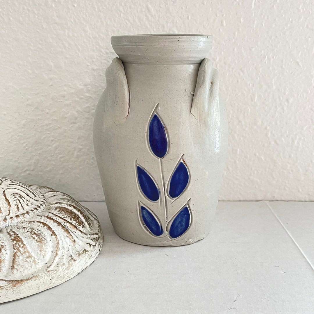 Small Pottery Vase Planter by Williamsburg VA Pottery, Salt Glazed ...