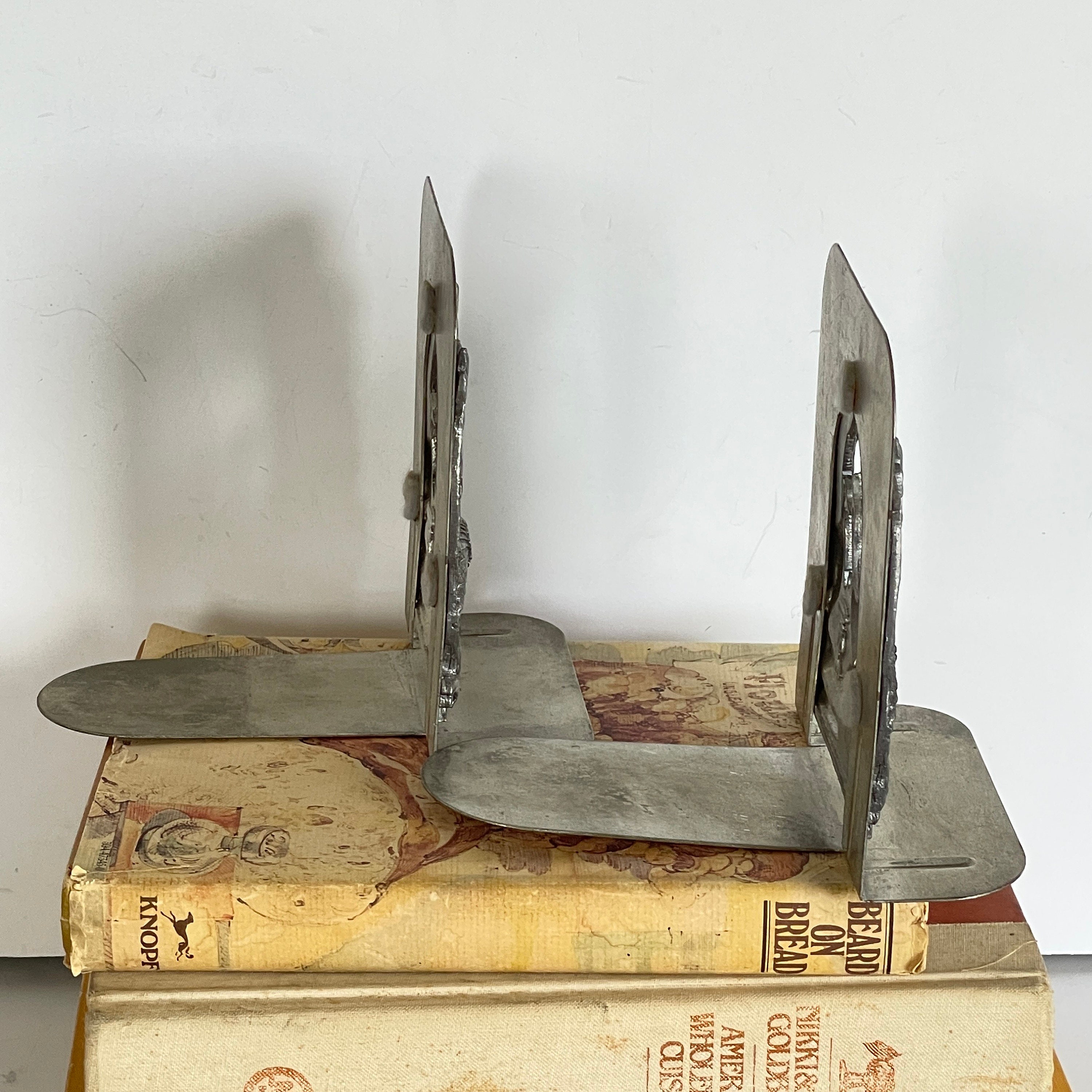 Metzke Pewter Duck Bookends 1980 Ducks in Cattail and Marsh - Etsy