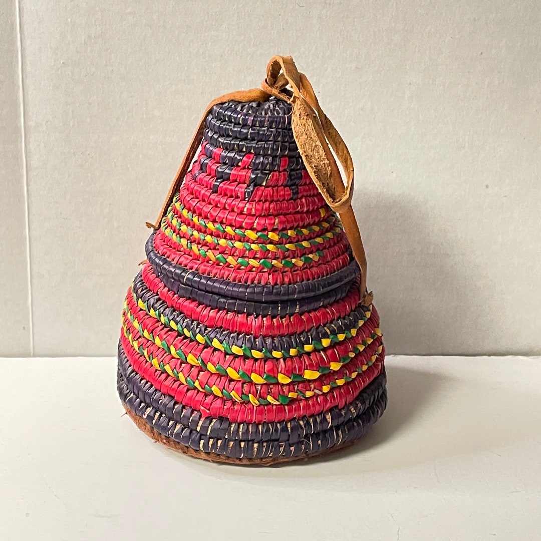Ethiopian Harari Style Basket, Old African Ethiopian Lidded Harari ...