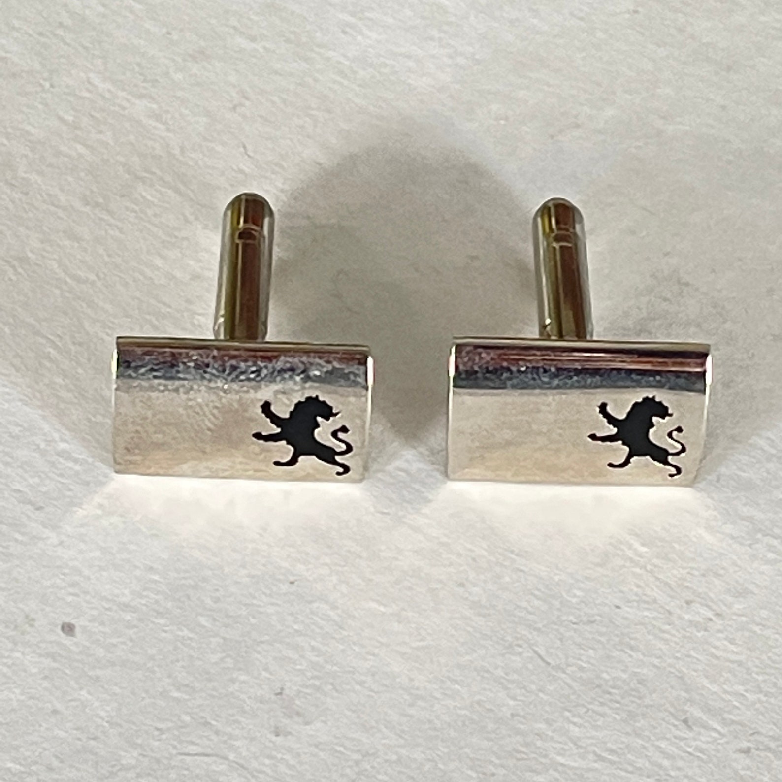 Rampant Lion Cufflinks by Express, Scottish Crest Groom or Best Man ...