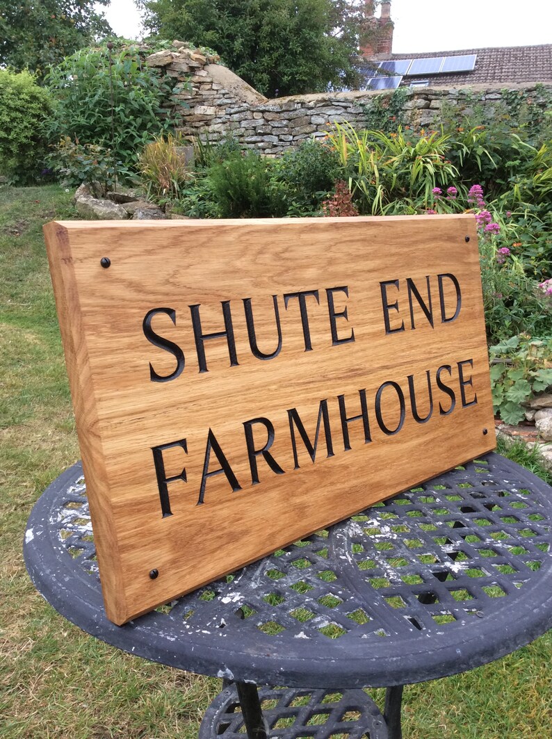 Bespoke Hand Carved Wooden House Signs - Etsy