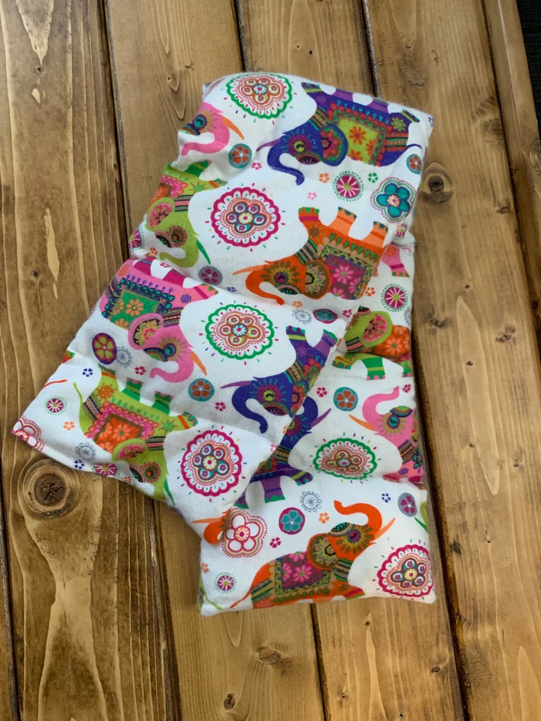 Mandala Elephant Rice Heating Pack, Microwavable Heating Pad, Natural ...