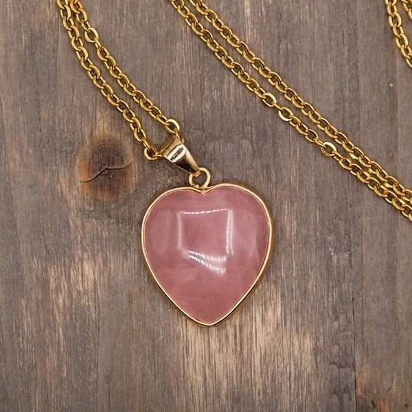 Heart Rose Quartz - Etsy