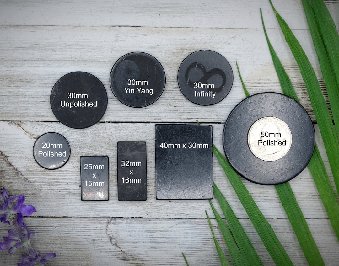Shungite Stickers Round or Rectangular Cell Phone Tablet Accessory ...