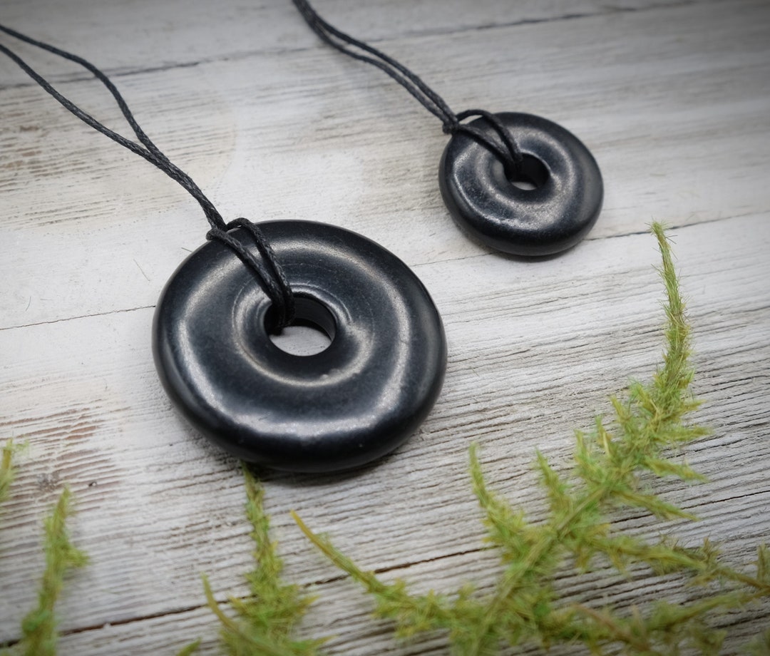Premium Shungite Thick Pi Donuts Polished Karelia, Russia EMF ...