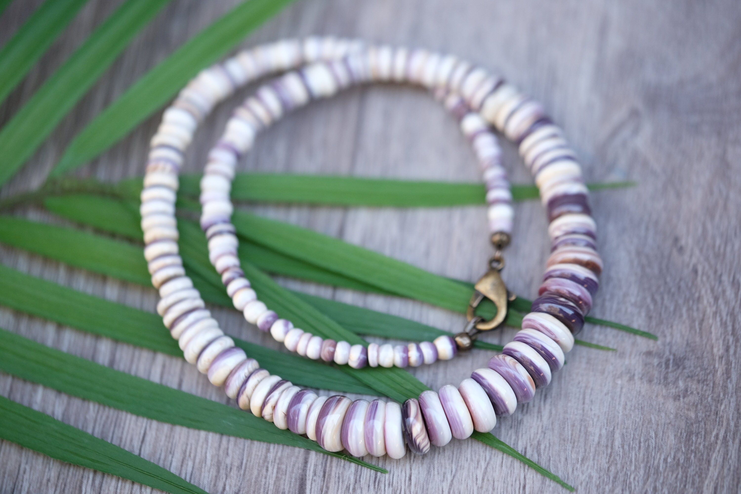 4mm-12mm Genuine Wampum Shell Rondelle Bead Necklace or | Etsy