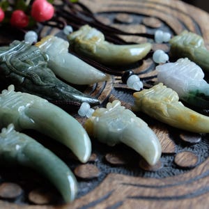 Burmese Jadeite Dragon Tooth Grade A Rare High Quality, Multi-color ...